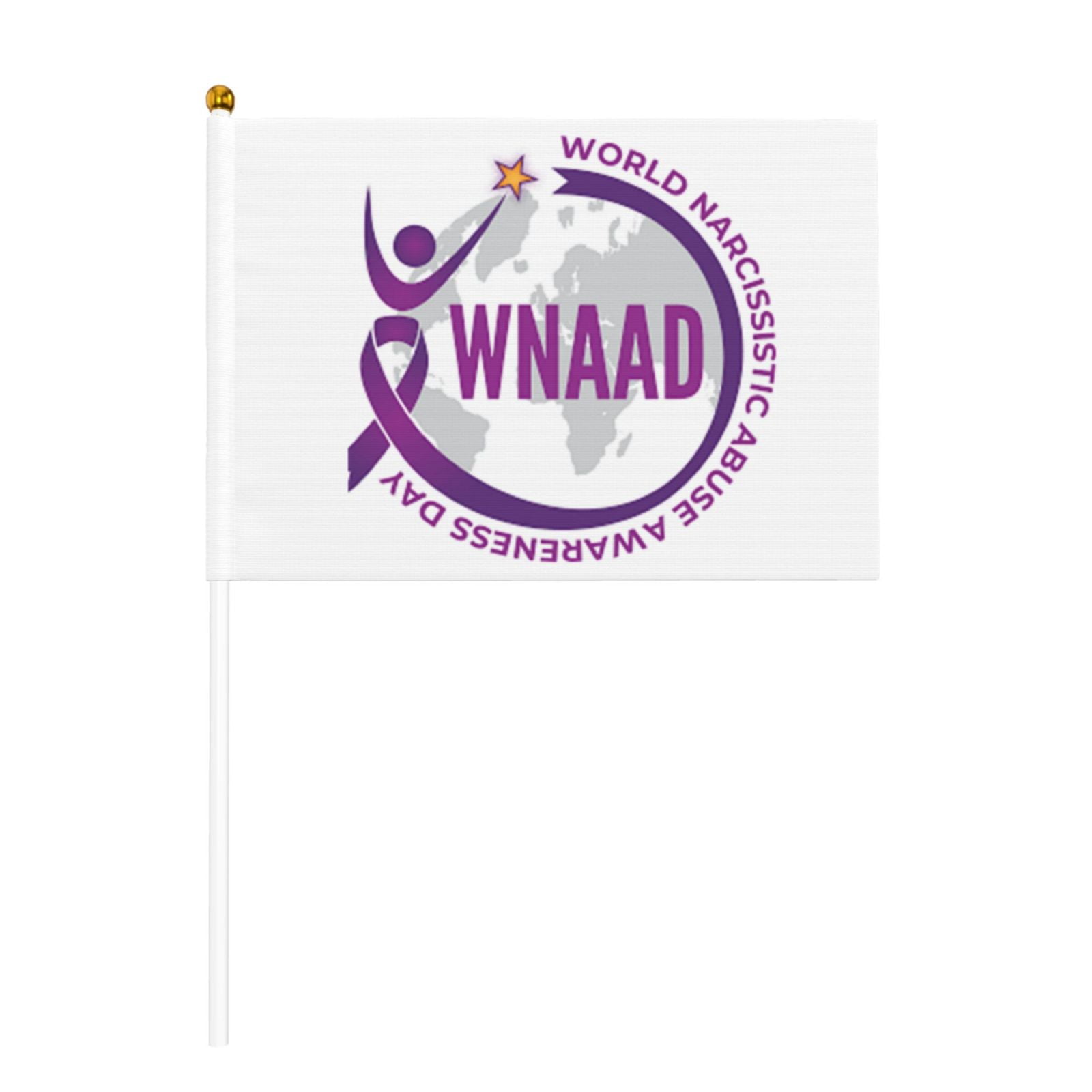 World Narcissistic Abuse Awareness Day Flag Small Mini Hand Held Flags ...