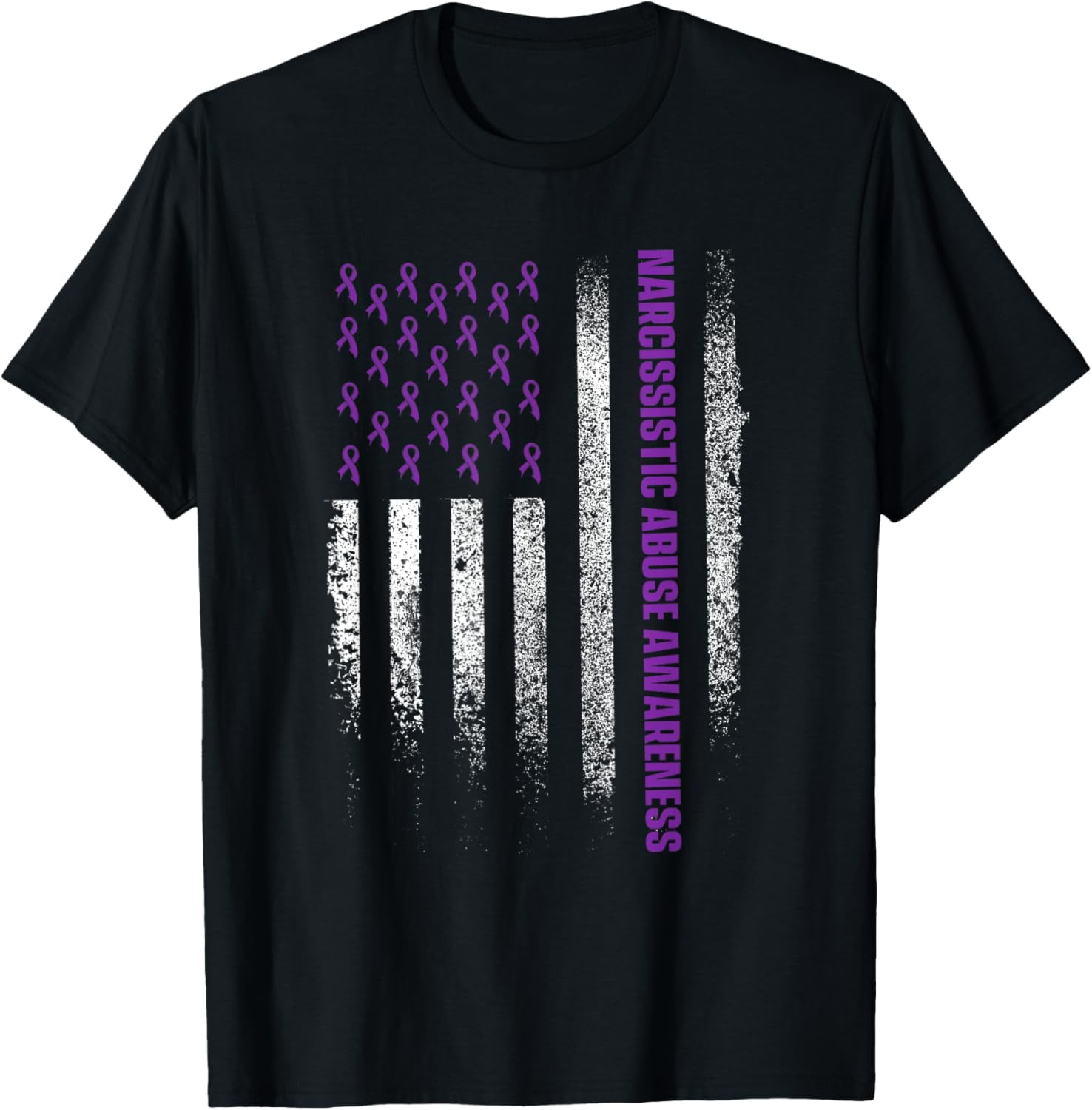 World Narcissistic Abuse Awareness US Flags Survivor T-Shirt - Walmart.com