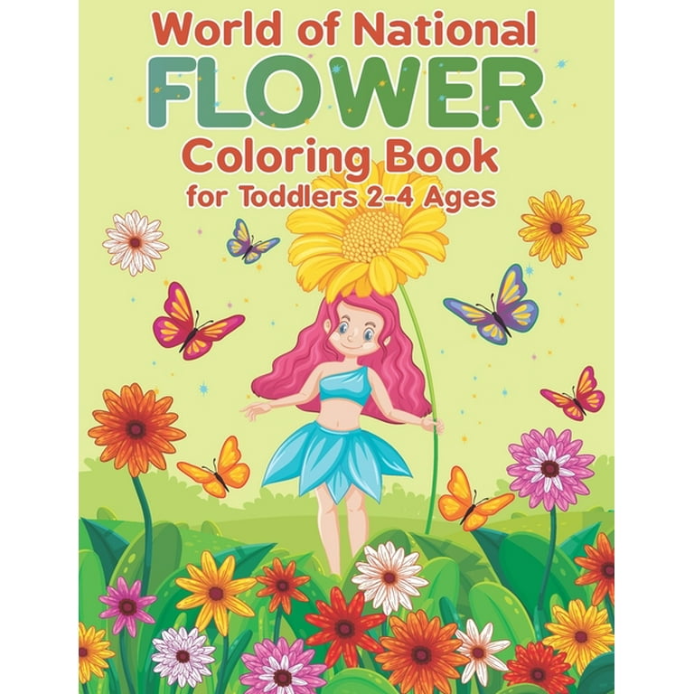 simple flower coloring book pages