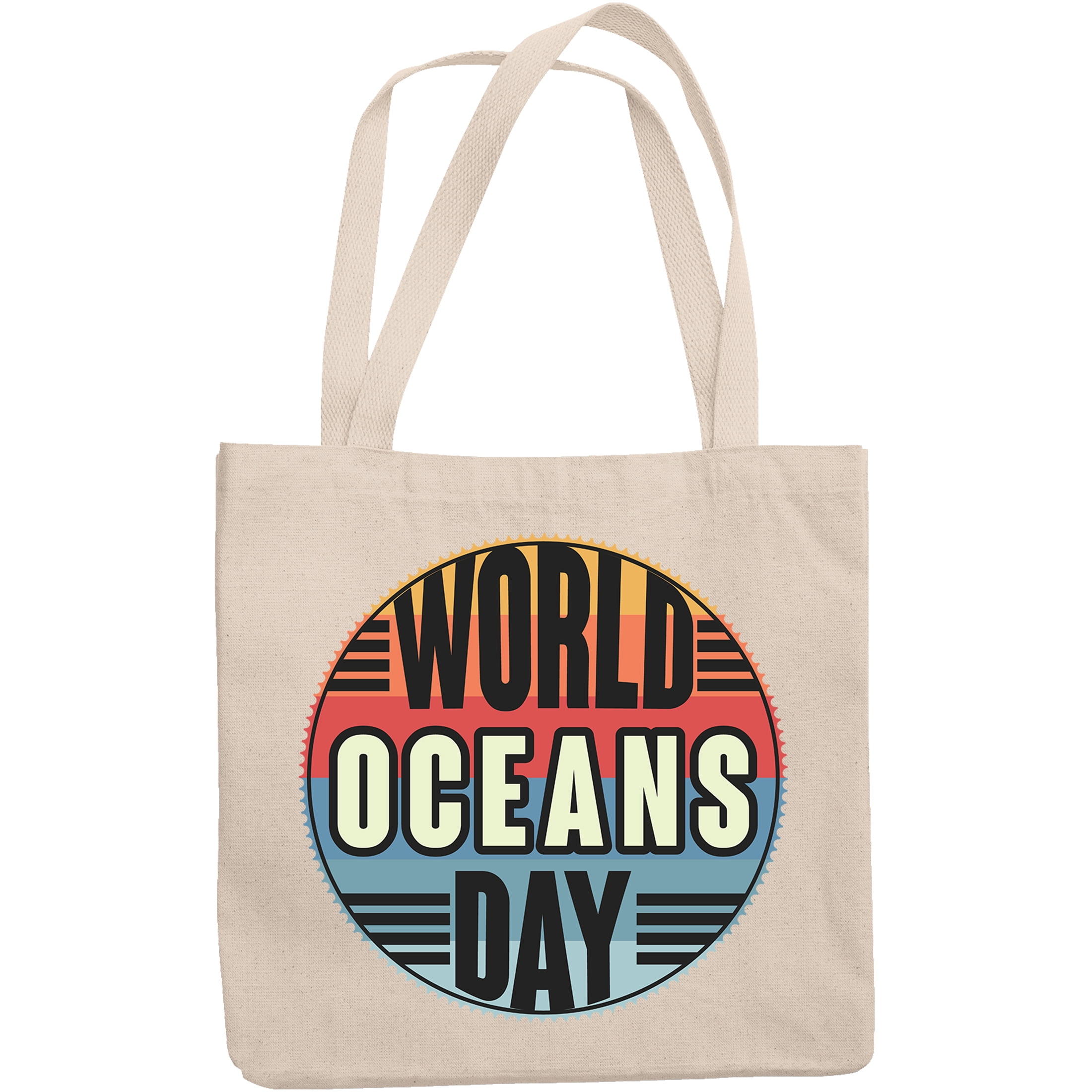 World Oceans Day, 12oz Canvas Tote Bag - Walmart.com