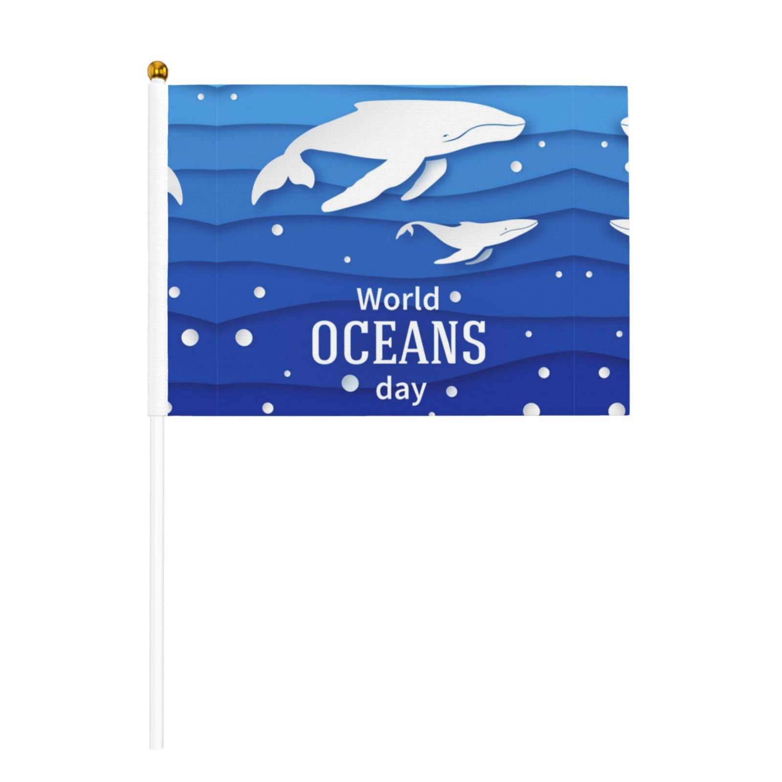 World Oceans Day Flag Small Mini Hand Held Flags Small Miniature Flags ...