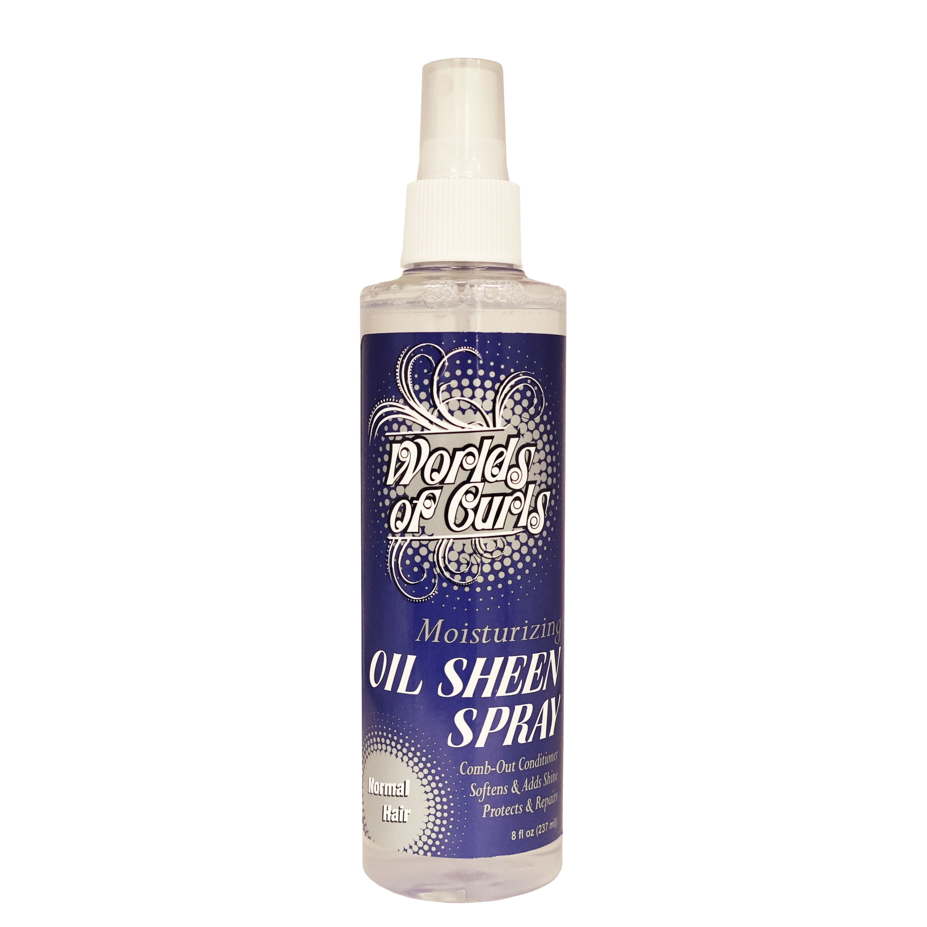 World Of Curls Moisturizing Oil Sheen Spray for Normal Hair 8 Oz., Pack ...