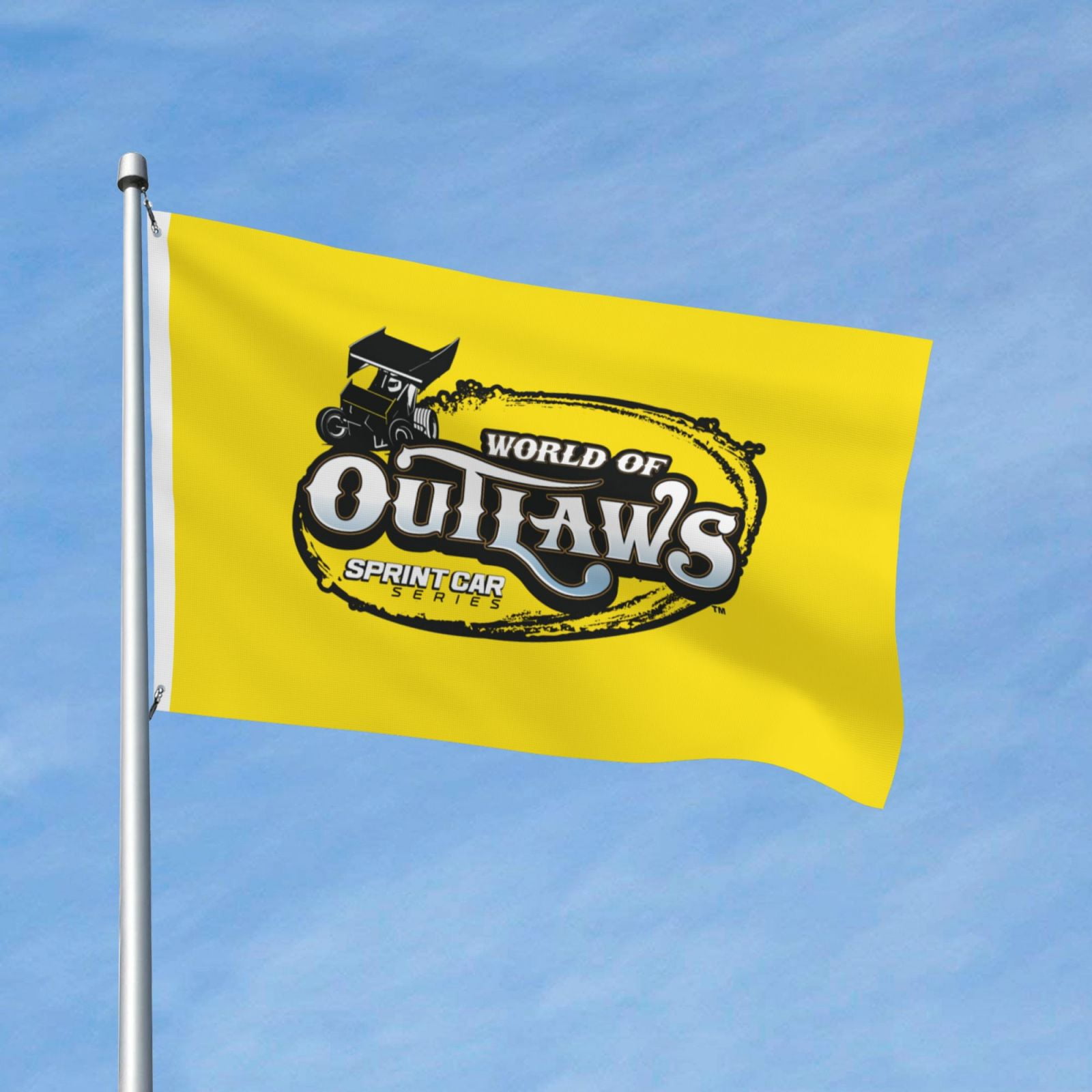 World- Of Outlaws- Sprint Cars Banner 3x5 Ft Flag,Double Sided Printed ...