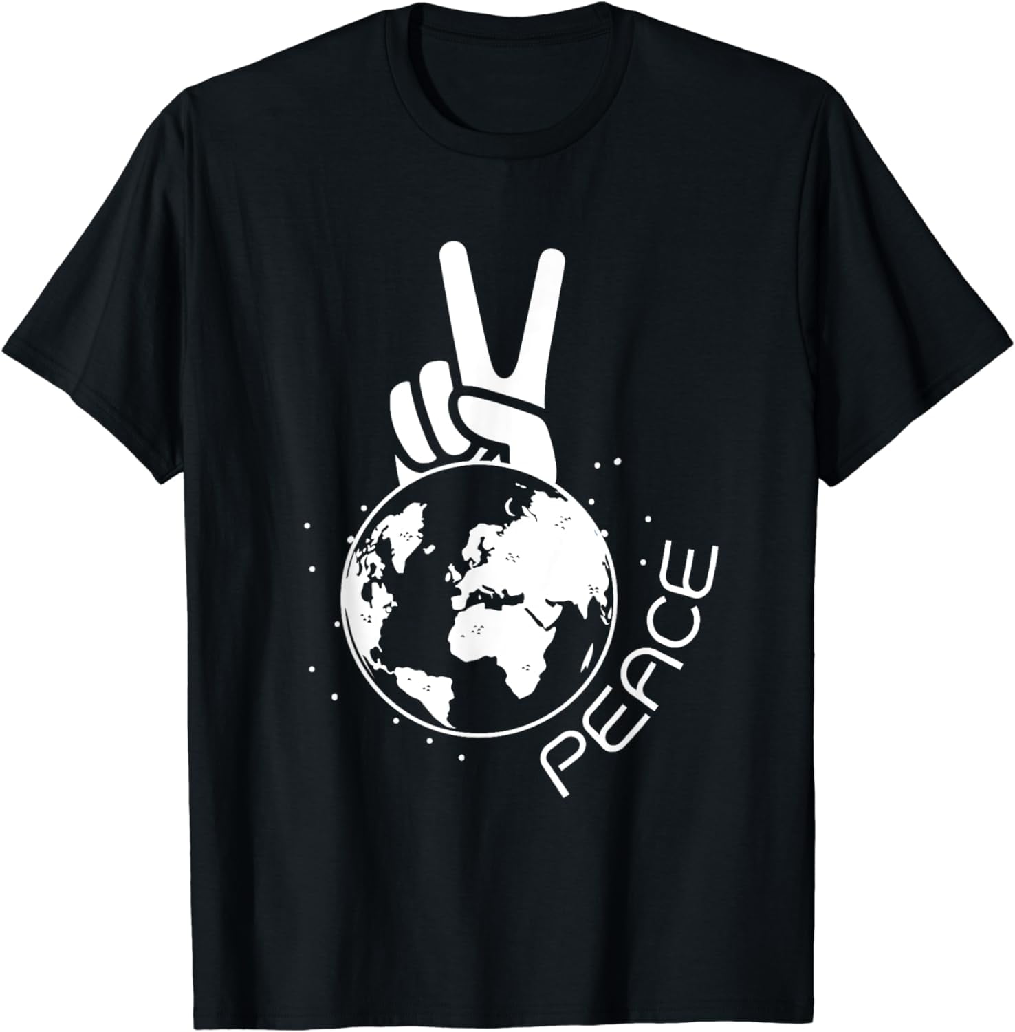 World Peace Earth Day Save the Seas Environmental Peace Sign T-Shirt ...