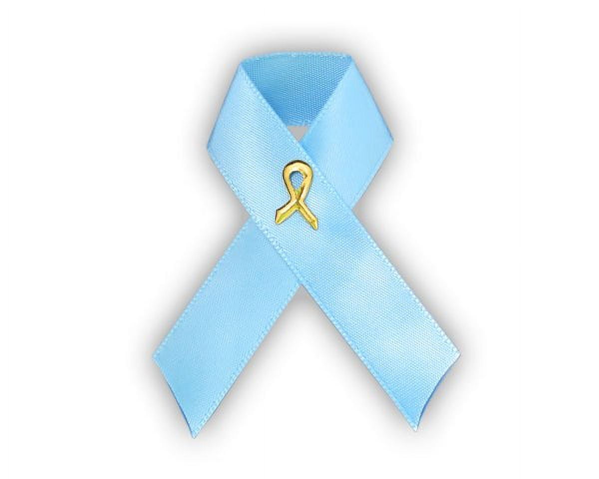 World Peace Satin Light Blue Awareness Ribbon Pins - Walmart.com