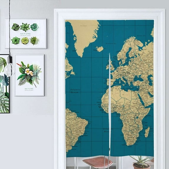 World Political Map With Countries, Cities Roads Lakes And Rivers Door ...