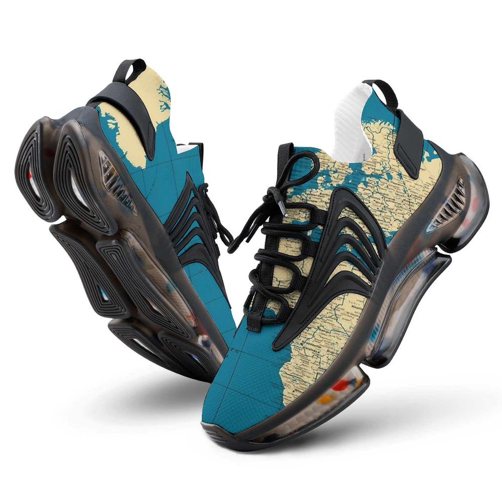 World Political Map with Countries, Cities Roads Lakes And Rivers ...