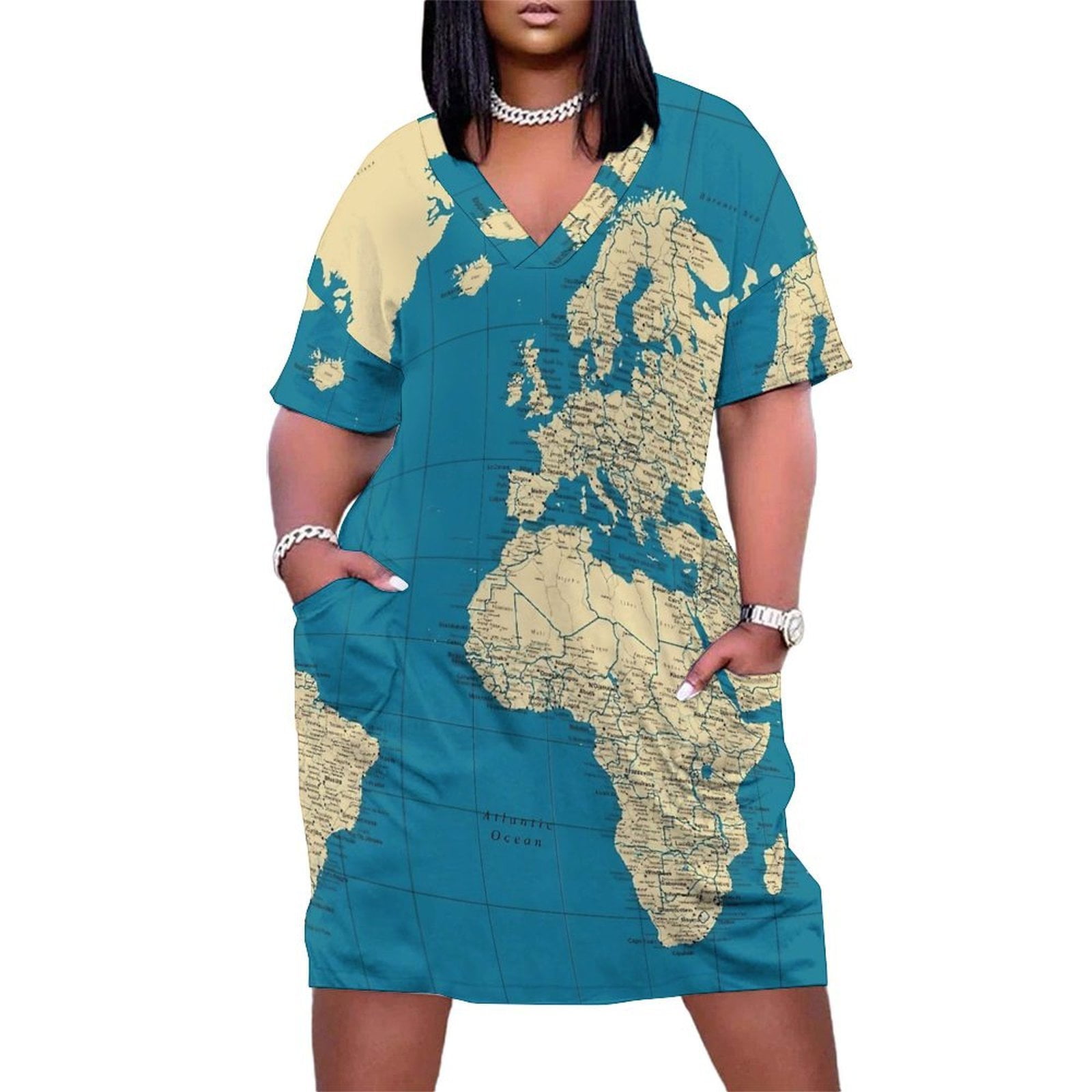 World Political Map with Countries, Cities Roads Lakes And Rivers Loose ...