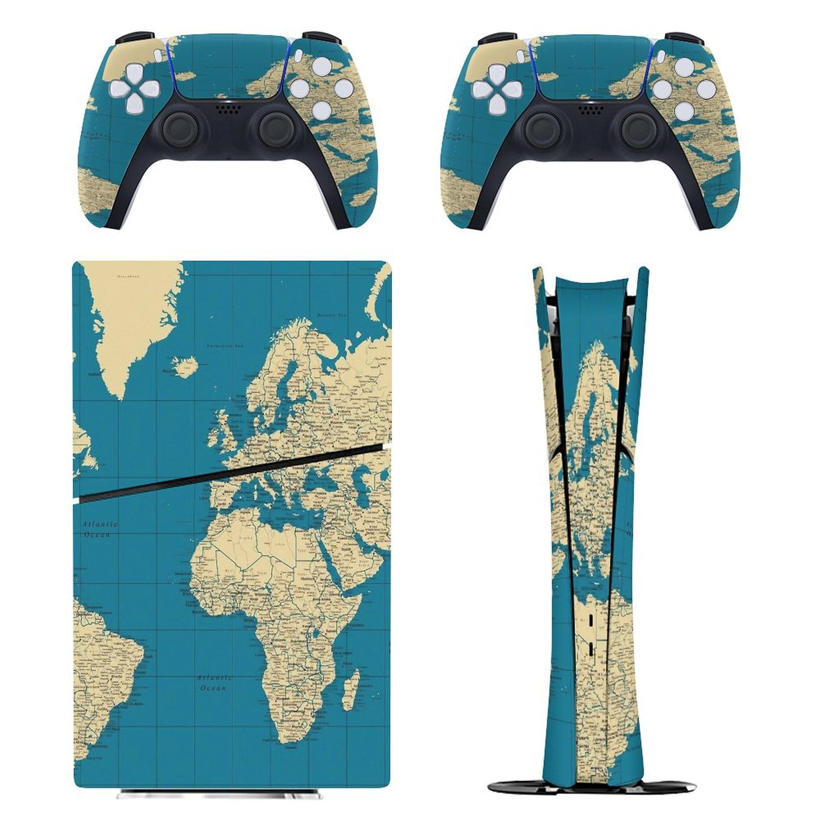 World Political Map with Countries, Cities Roads Lakes And Rivers PS5 ...