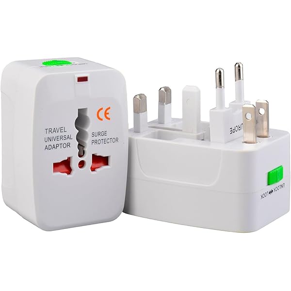 World Power Plug Adapter 4 in 1 Universal Portable Wall Charger ...