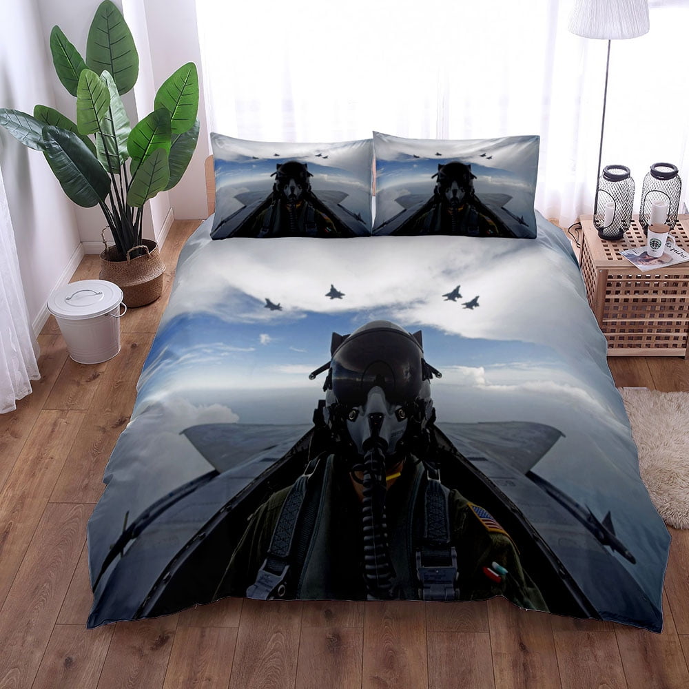 World Ranking Air Fighter Duvet Cover Set UK Single Double US Twin Full ...
