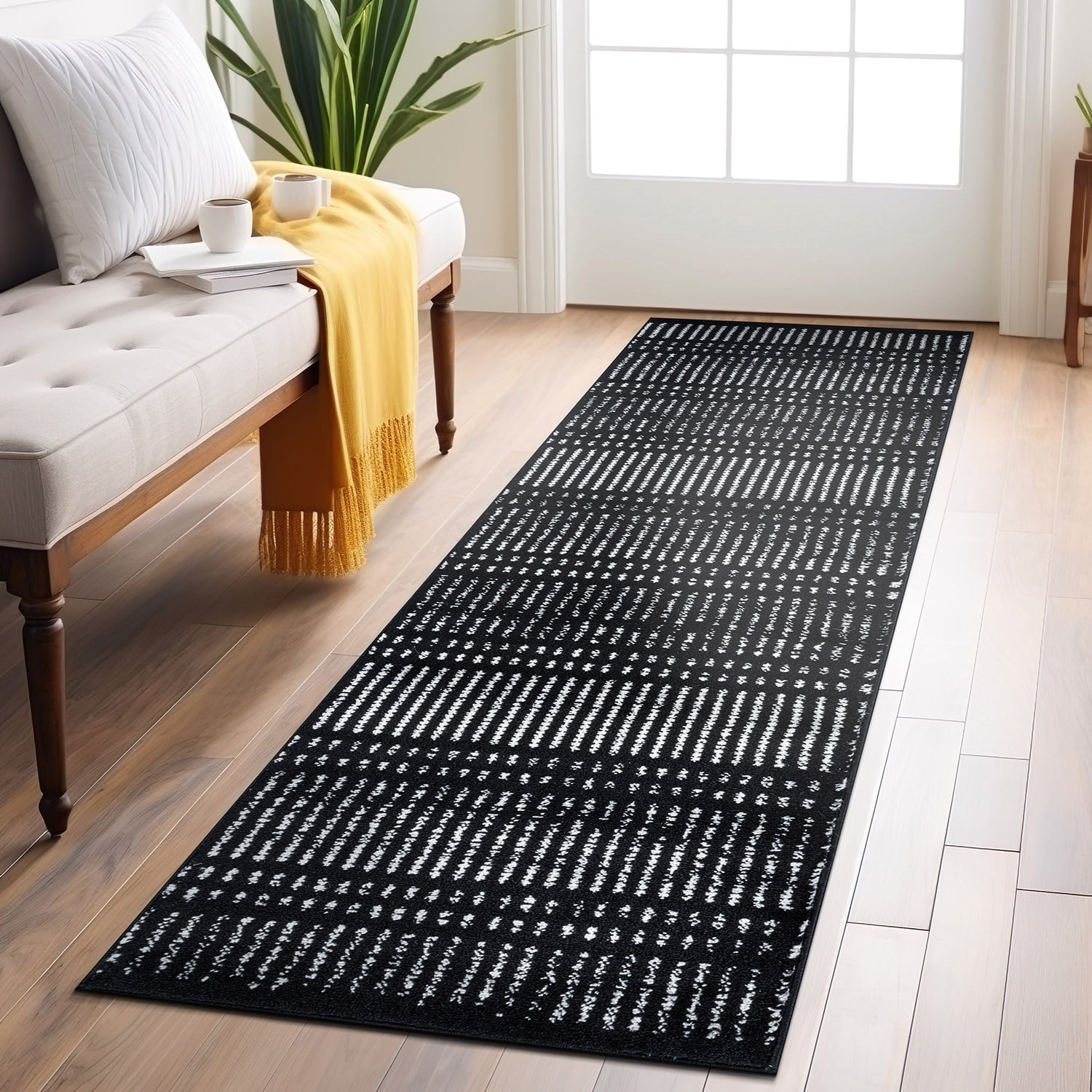 World Rug Gallery Contemporary Minimalistic Stripe LInes Area Rug ...