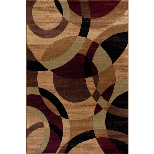 World Rug Gallery Geometric Circles Area Rug Multi 3'3" x 5' 3' x 5 ...