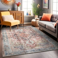 World Rug Gallery Vintage Inspired Distressed Machine Washable Non Slip ...