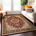 World Rug Gallery Oriental Medallion Rug, Burgundy 7'10" x 10'2 ...