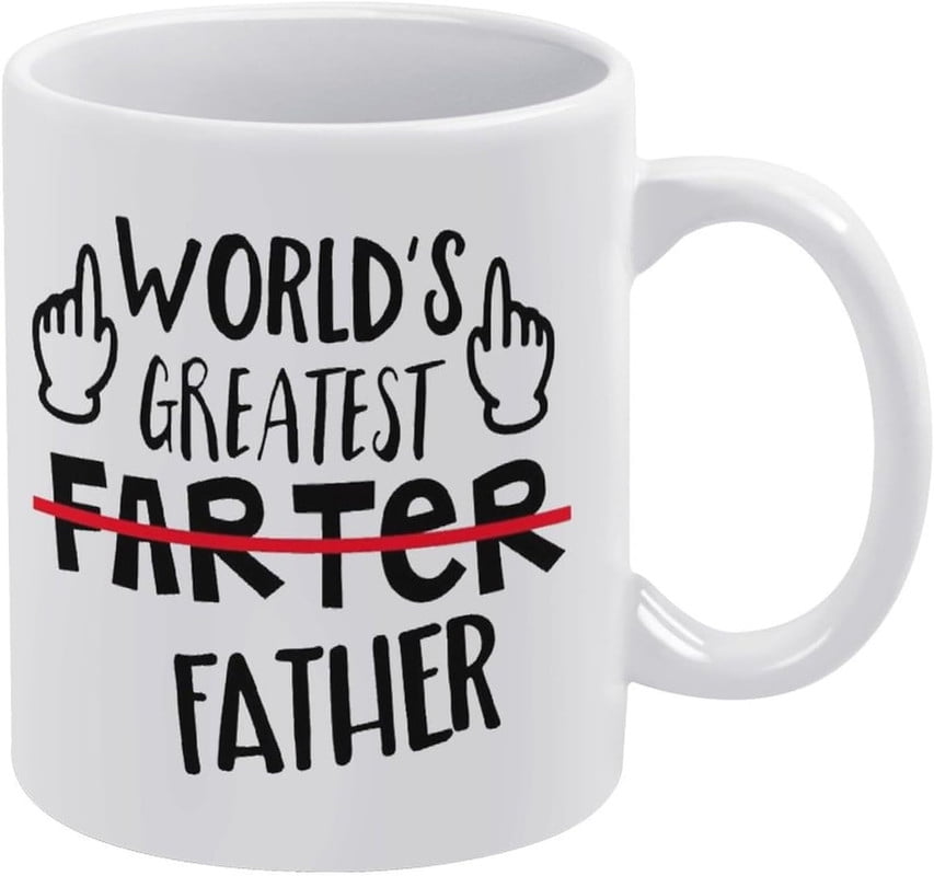 World'S Greatest Farter Father Mug Ceramic Coffee Cup Birthday Gifts ...