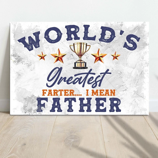 World'S Greatest Father Father'S Day NO FRAMED POSTER Home Decor ...