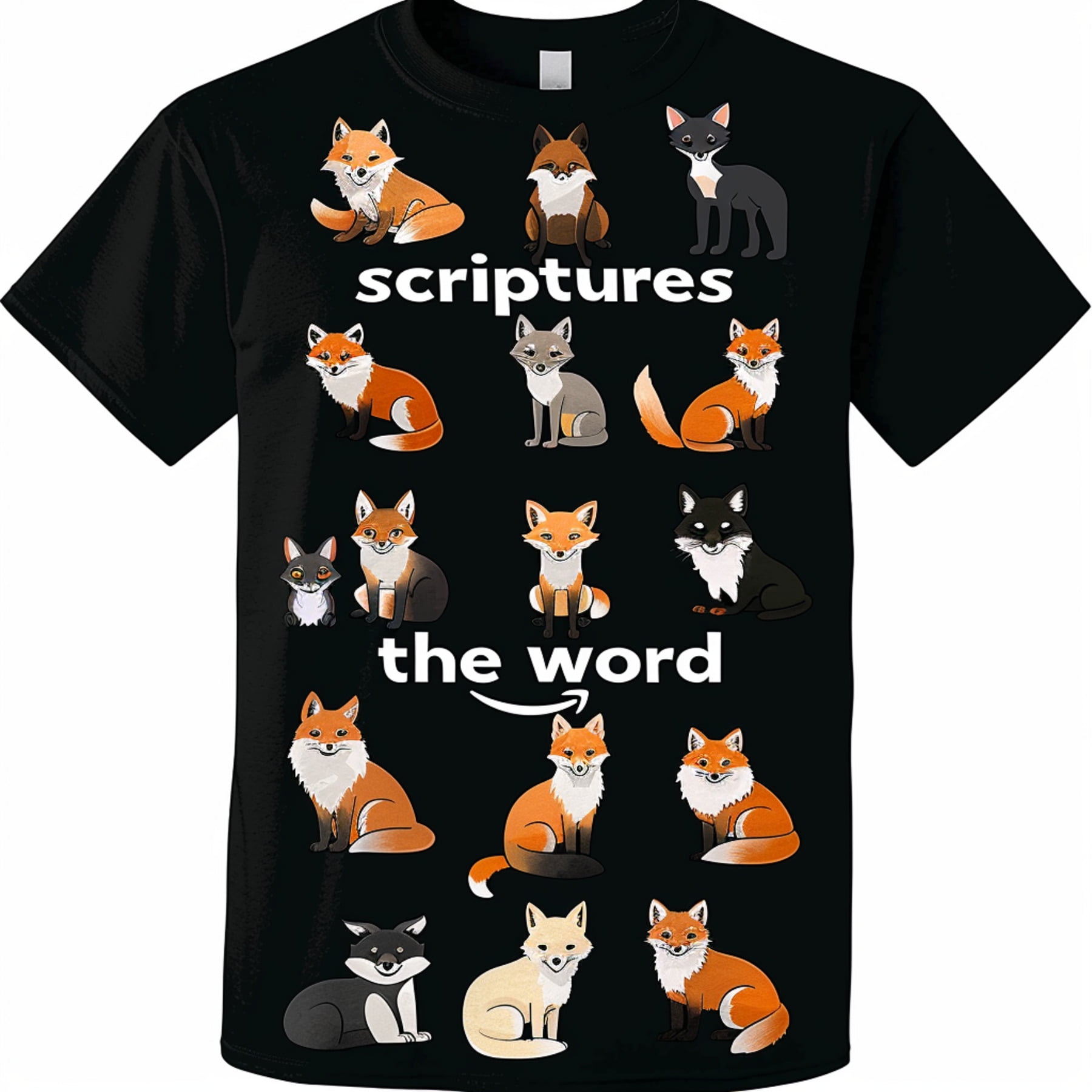 World Scriptures Foxes TShirt Red Fennec African Wild Dog Tomcat Cute ...