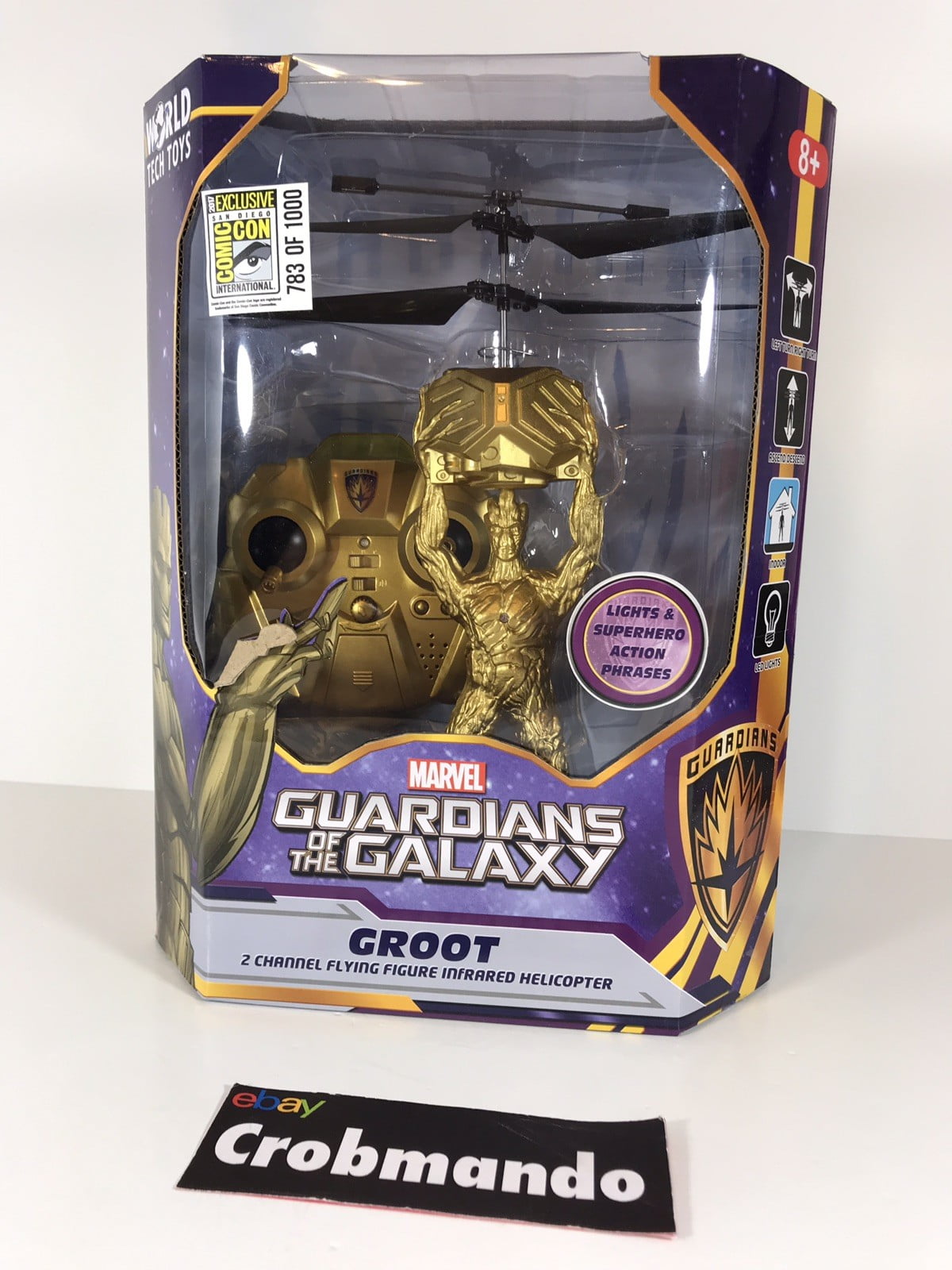 World Tech Toys Guardians of the Galaxy Groot SDCC Flying Infrared ...