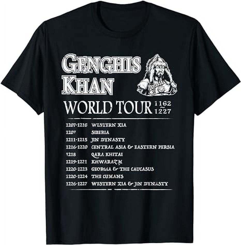 World Tour: Genghis Khan - Historic Mongolian Empire T-Shirt - Walmart.com