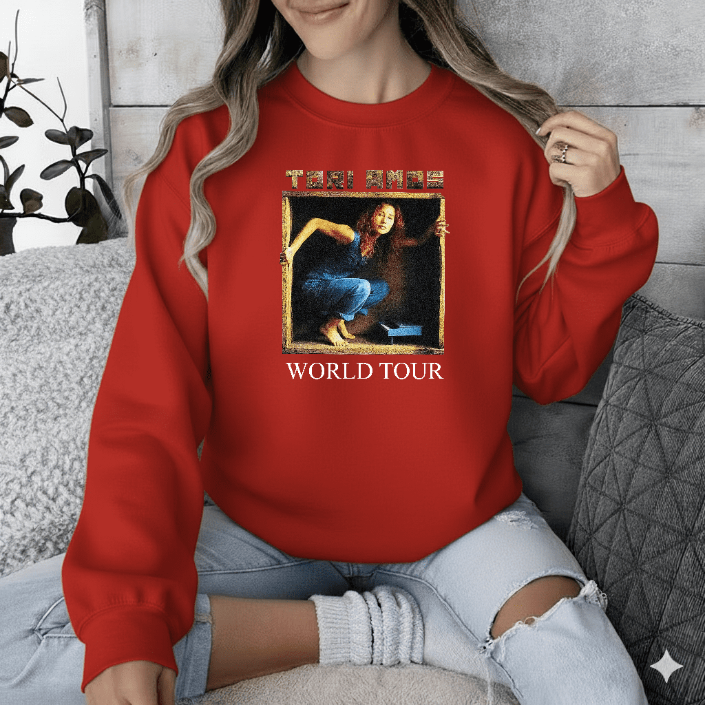 World Tour Piano Singer Retro Stage Music Fan Graphic Art Sweatshirt ...