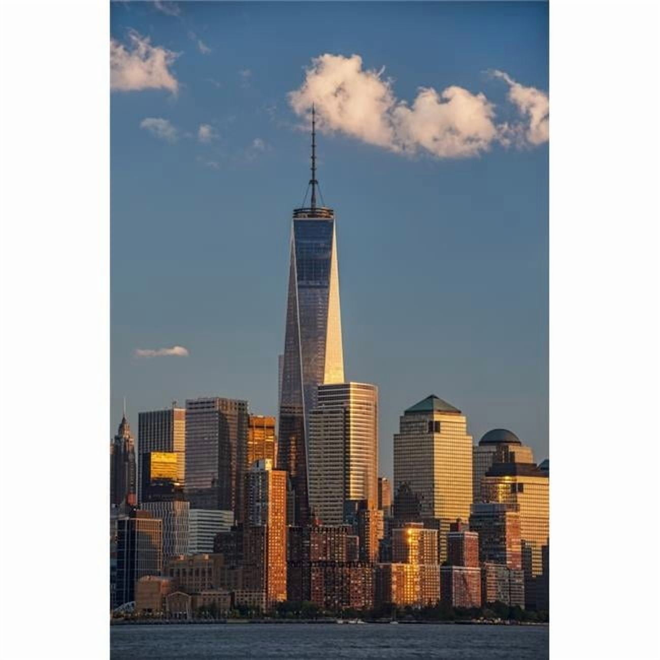 World Trade Center & Lower Manhattan at Sunset - New York City United ...