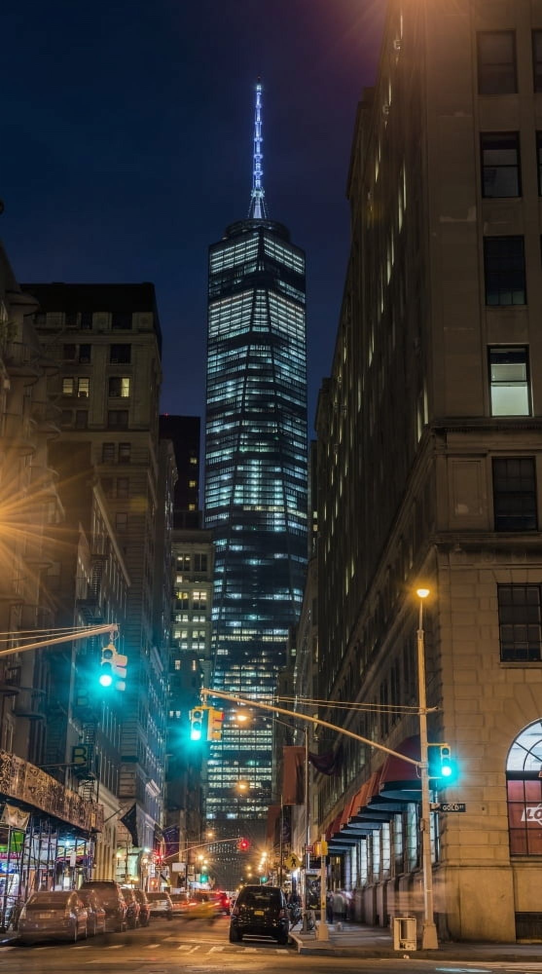World Trade Center at twilight; New York City New York United States of ...
