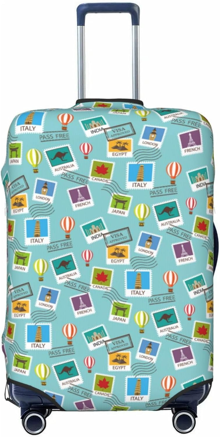 World Travel1 Luggage Cover Washable Elasticated Luggage Covers for ...