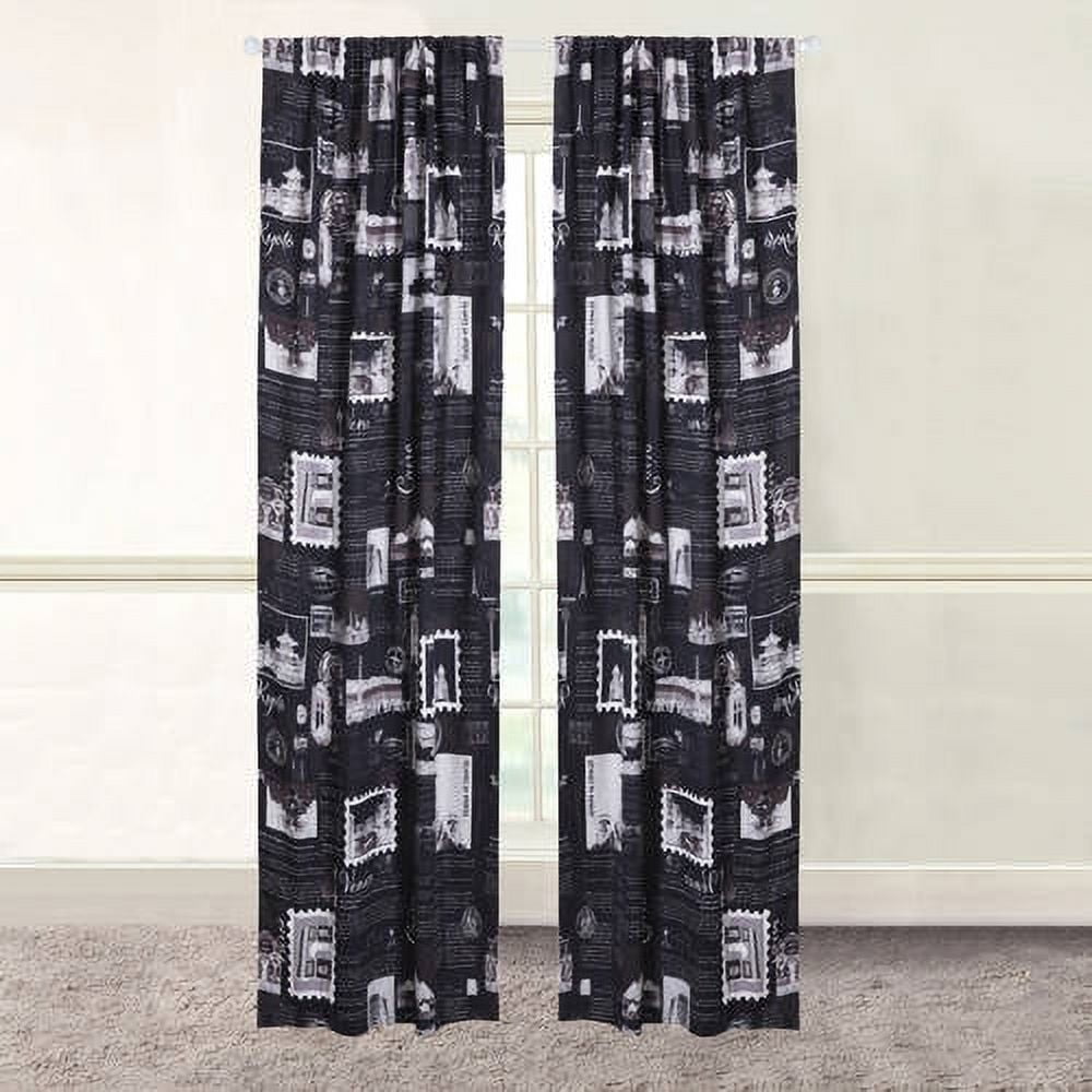 World Traveler Single Window Panel Black Light Filtering Curtain 42 x ...