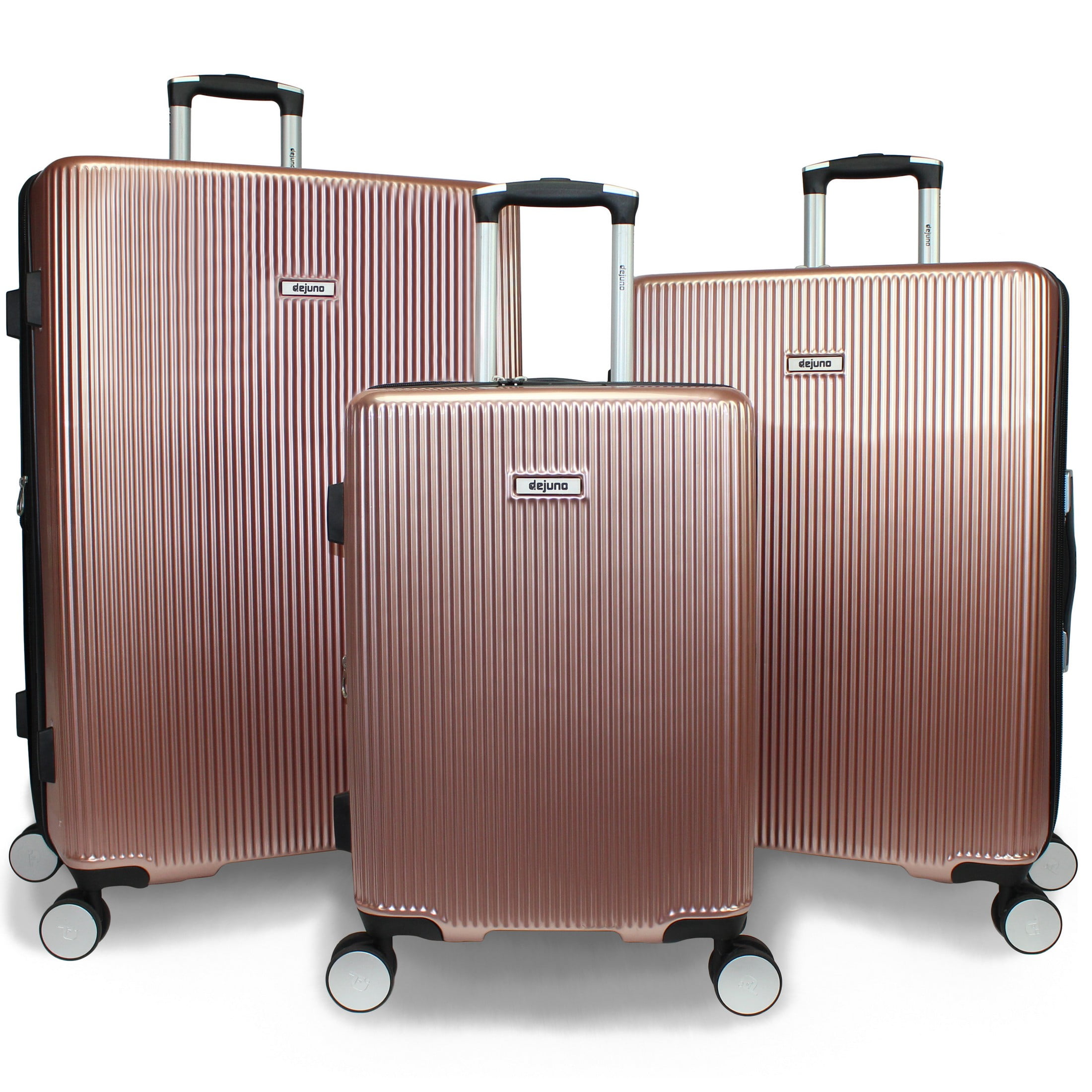 Dejuno Monarch 3-Piece Spinner Luggage - Polycarbonate Shell - Walmart.com