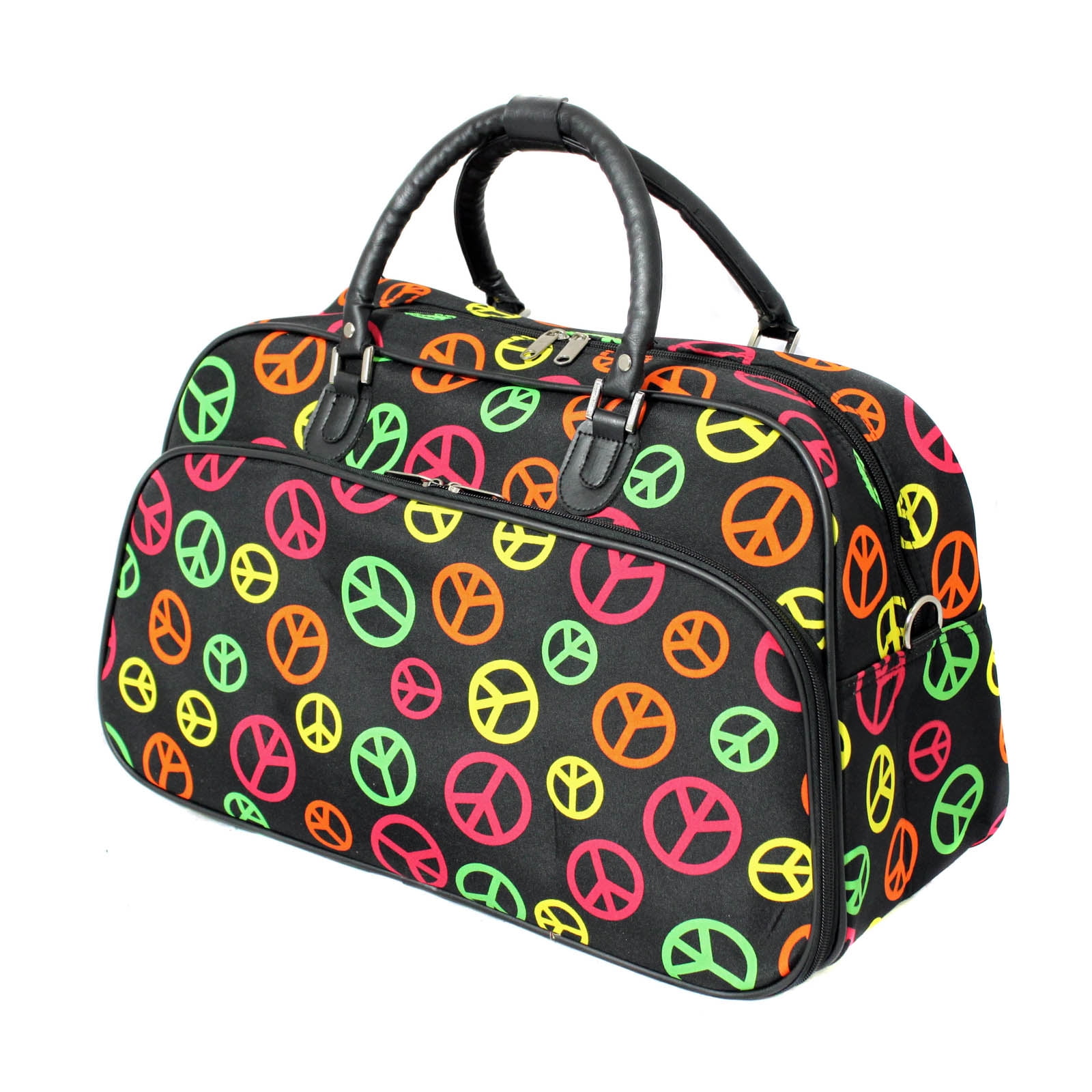 World Traveler Deluxe Shoulder Travel Bag - Peace Pattern - Walmart.com