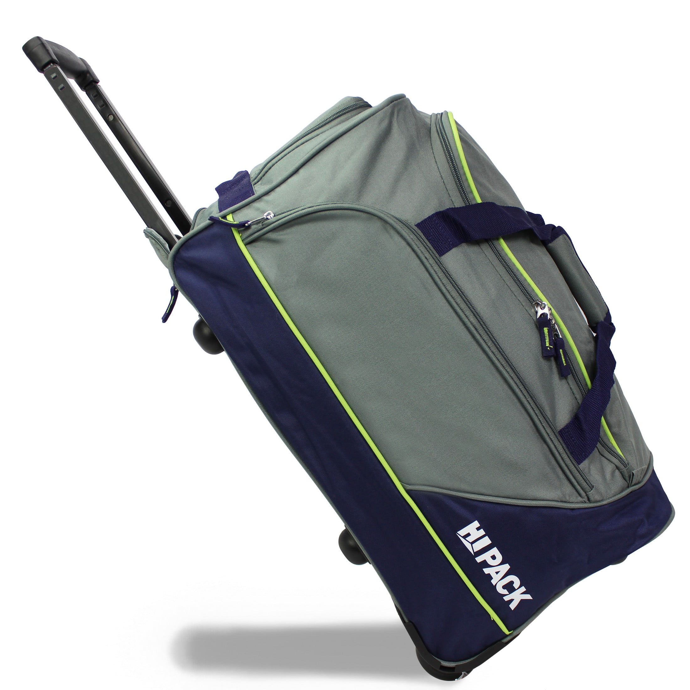 World Traveler Hipack 20-Inch Grey Navy Duffel Luggage with Wheels and ...
