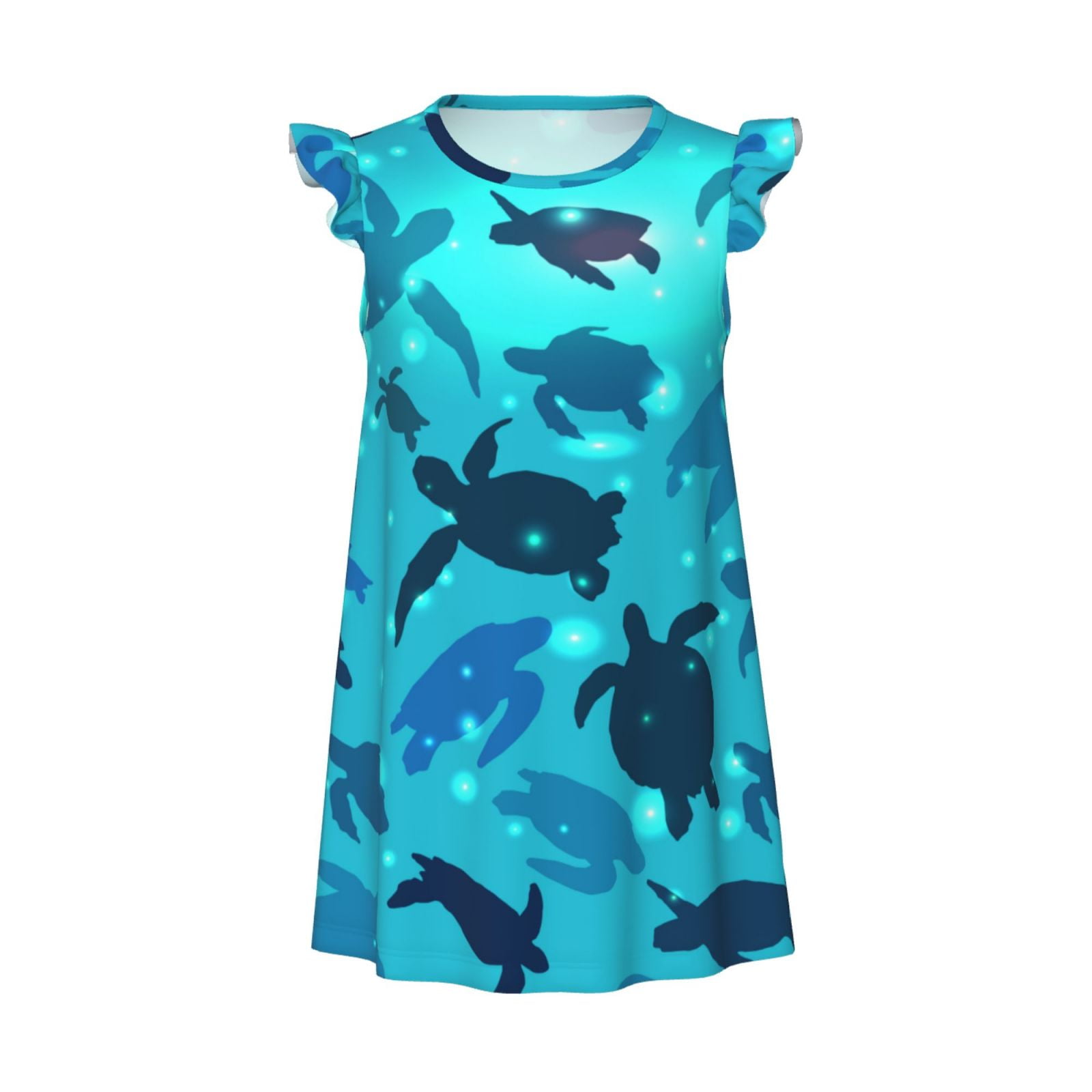 World Turtle Day Girls Nightgowns, Pajamas for Girls, Soft Flutter ...