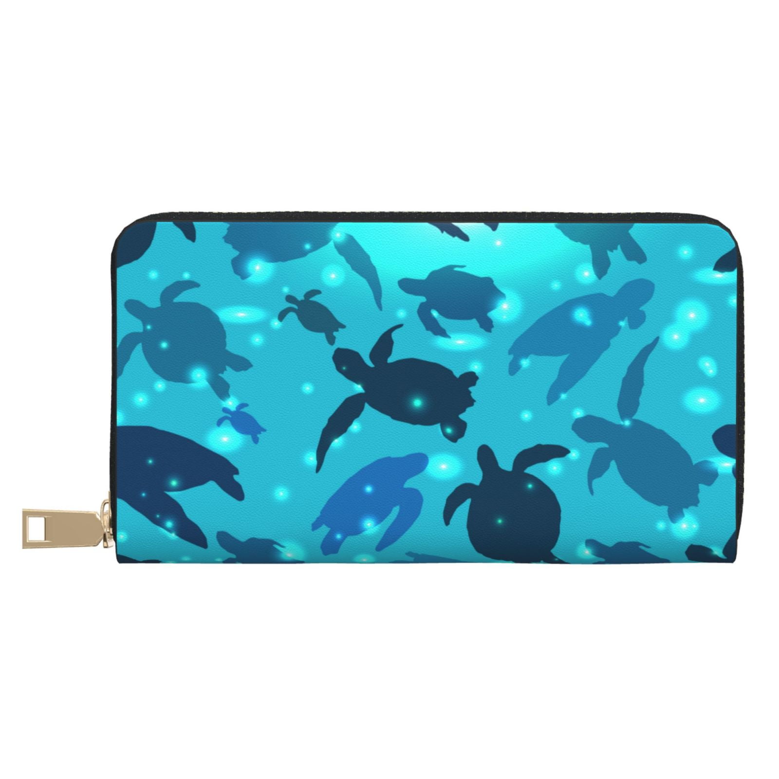 World Turtle Day Wallet Women, Leather Bifold Multi Card Wallet, Women ...
