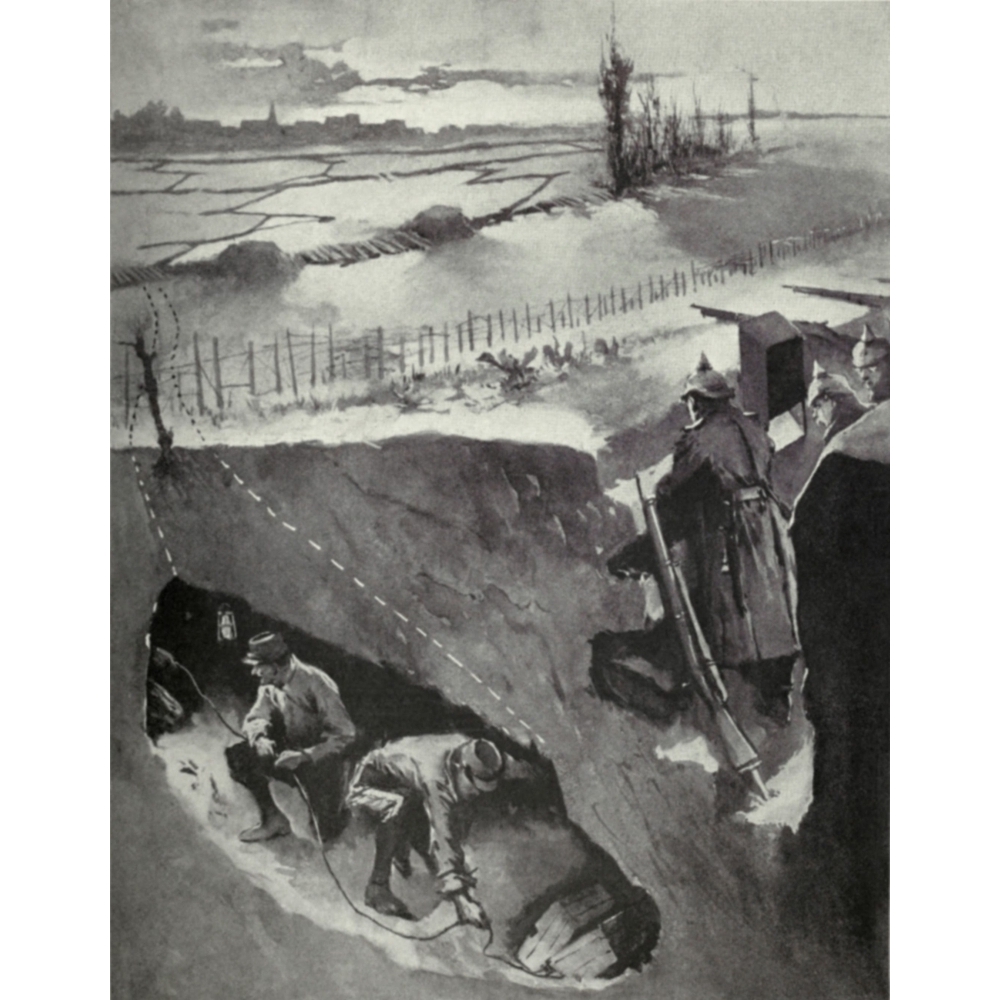 World War 1. A Tunnel Was Dug Under German Trench. Then Dynamite Was ...