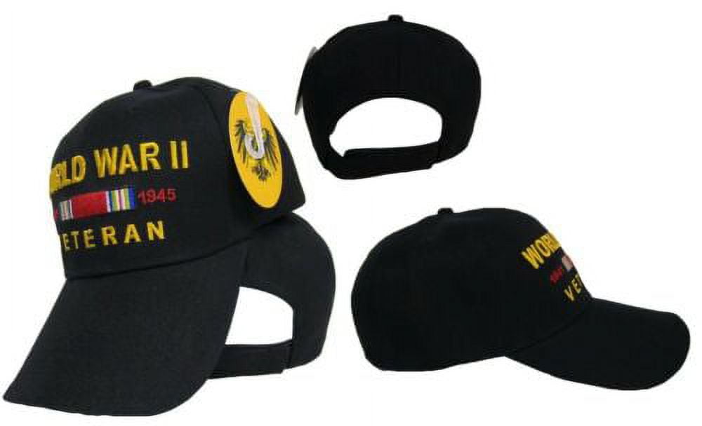 World War 2 II Veteran Hat Cap World War II WWII 1941-1945 Ribbon Hat ...