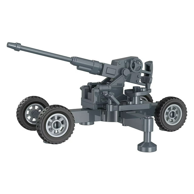 World War 2 Military Cannon Weapons Antiaircraft Gun MOC Building ...