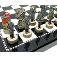 World War 2 US GERMANY Chess Set W/ 15" BLACK WHITE GLOSS BOARD WW2 ...