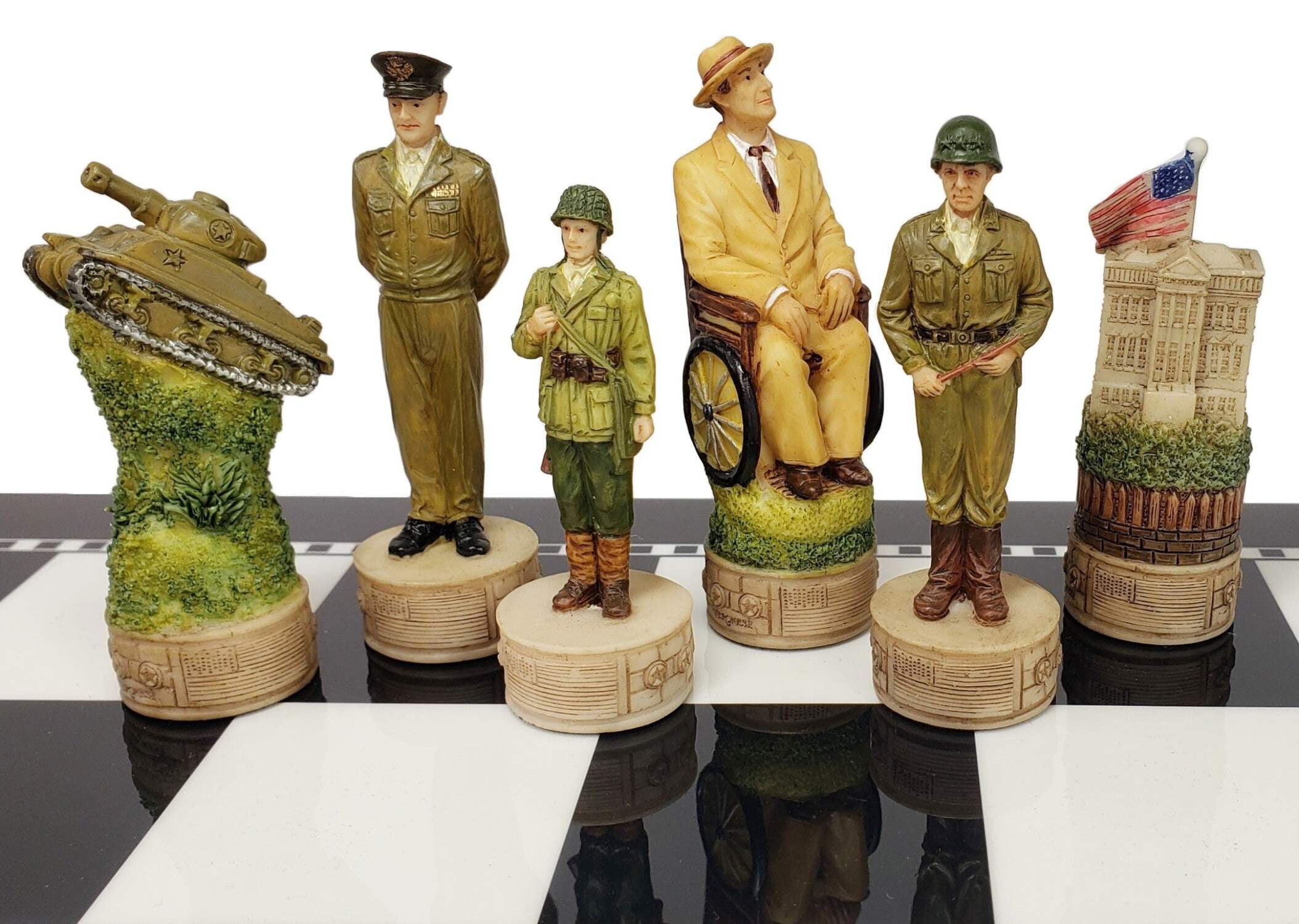 World War 2 US vs GERMANY Set Chess Men Pieces WW2 - NO BOARD - Walmart.com