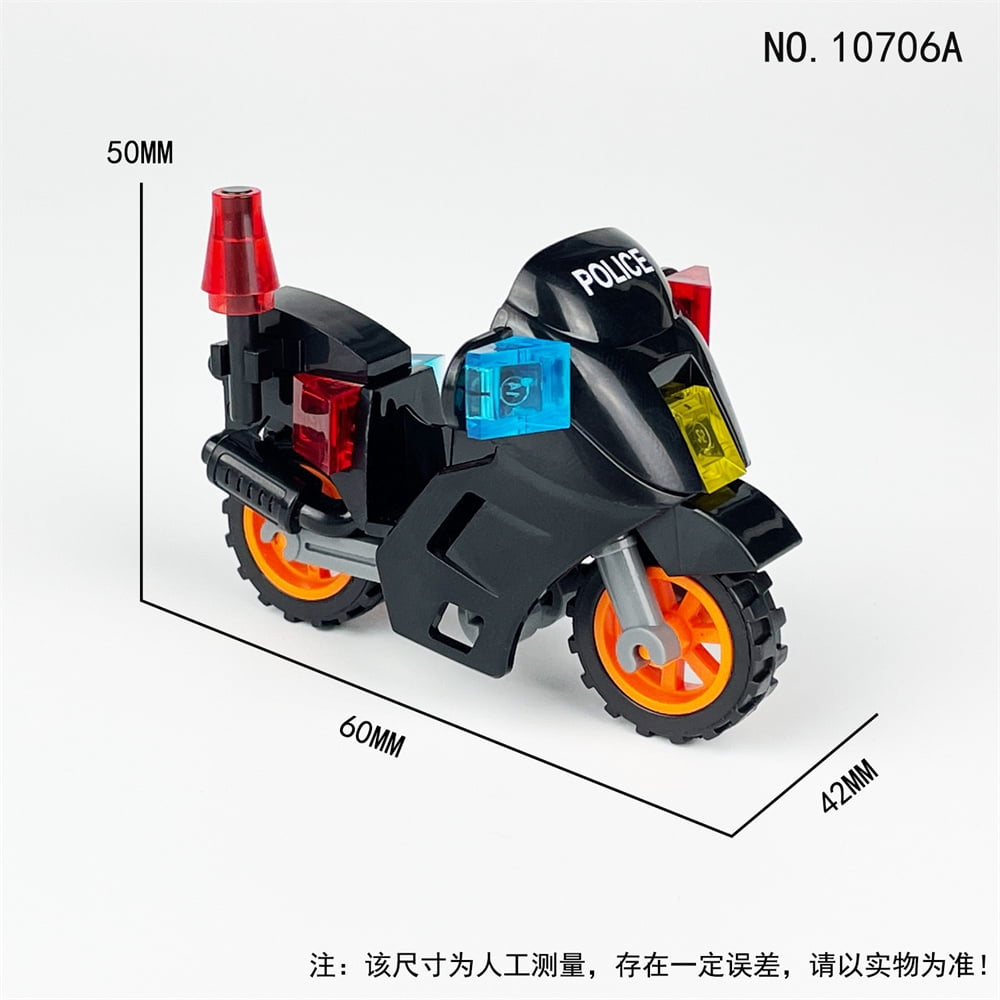 World War 2 WW2 Army Military Soldiers SWAT Police Motorcycle DIY Model ...