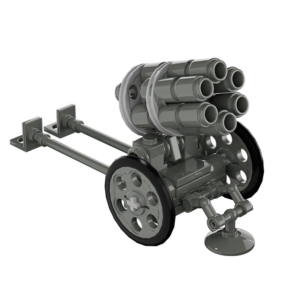 World War 2 WW2 Military Cannon Weapons Antiaircraft Gun MOC Building ...