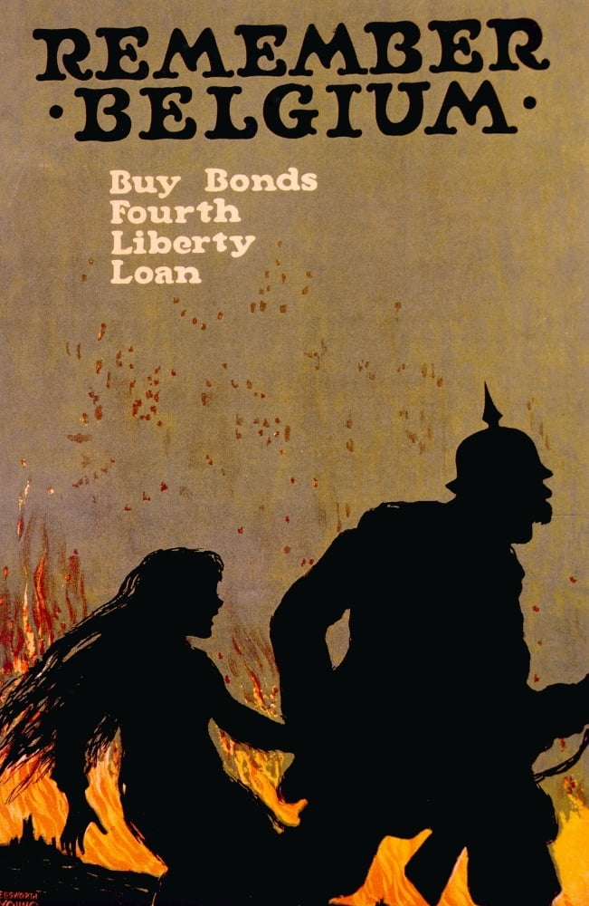 World War I American War Bond Poster By Ellsworth Young History (24 x ...