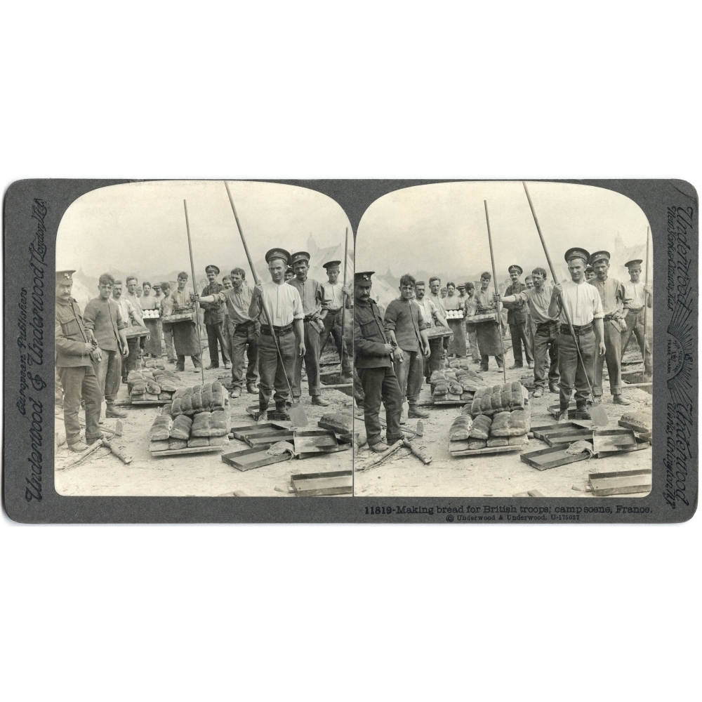 World War I Bakers. Nbritish Troops Baking Bread For Soldiers At The ...