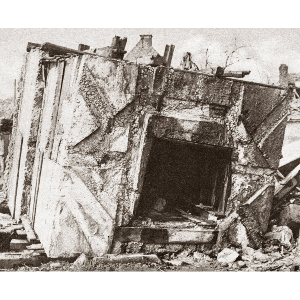 World War I Bunker. Ngerman Concrete Bunker Used By Machine Gunners ...
