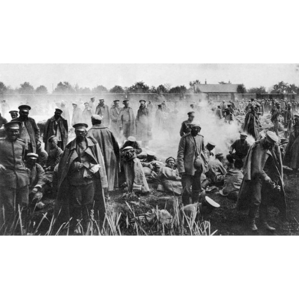 World War I Russians 1914. Nrussian Troops Bivouacked In A Field In The ...