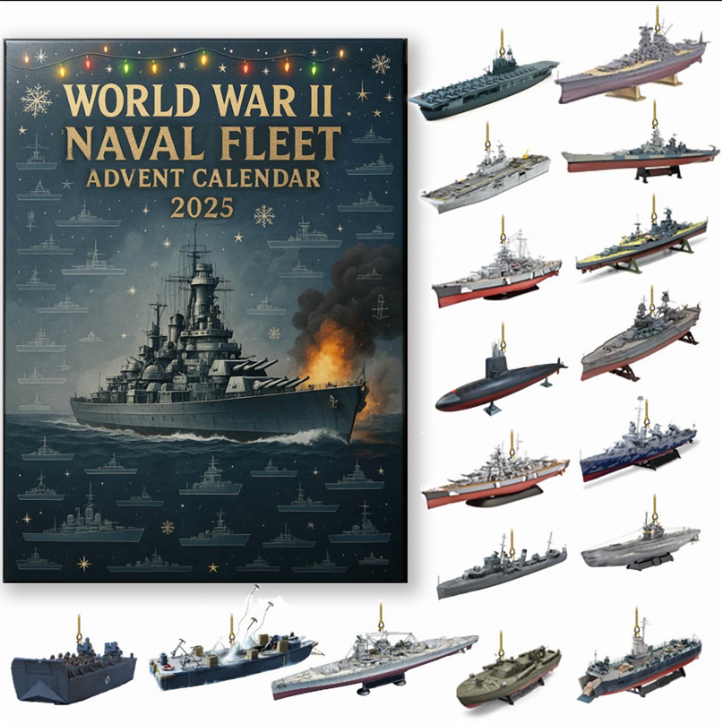 World War II Naval Fleet Advent Calendar Blind Box 2025 2026 Christmas ...