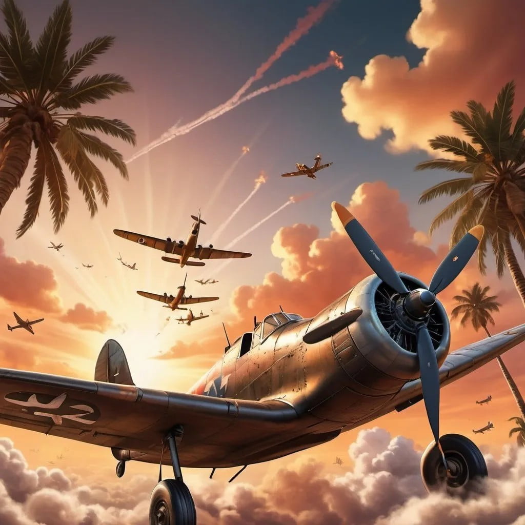 World War II aircraft War scenes 300 pieces of adult wooden puzzle ...