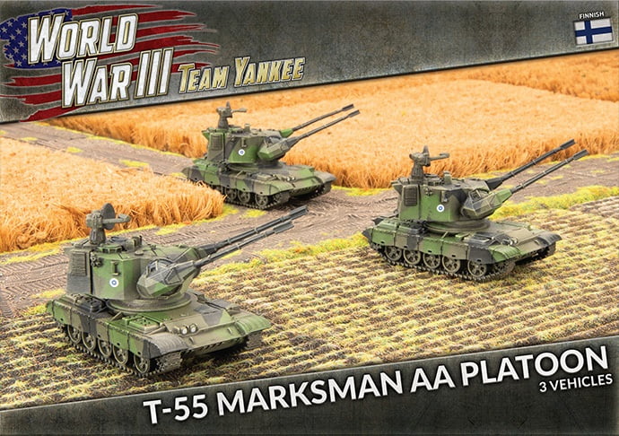 World War III Team Yankee: Finnish T-55 Marksman AA Platoon (x3 ...