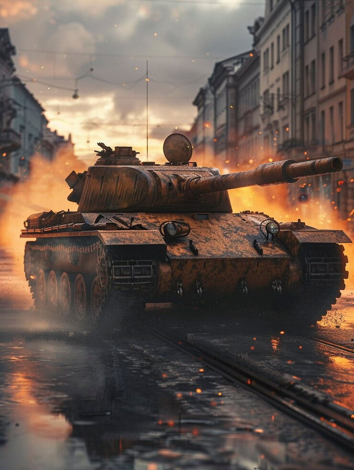 World War Ii Tank 1000 Piece Wooden Jigsaw Puzzle for Adults Children ...