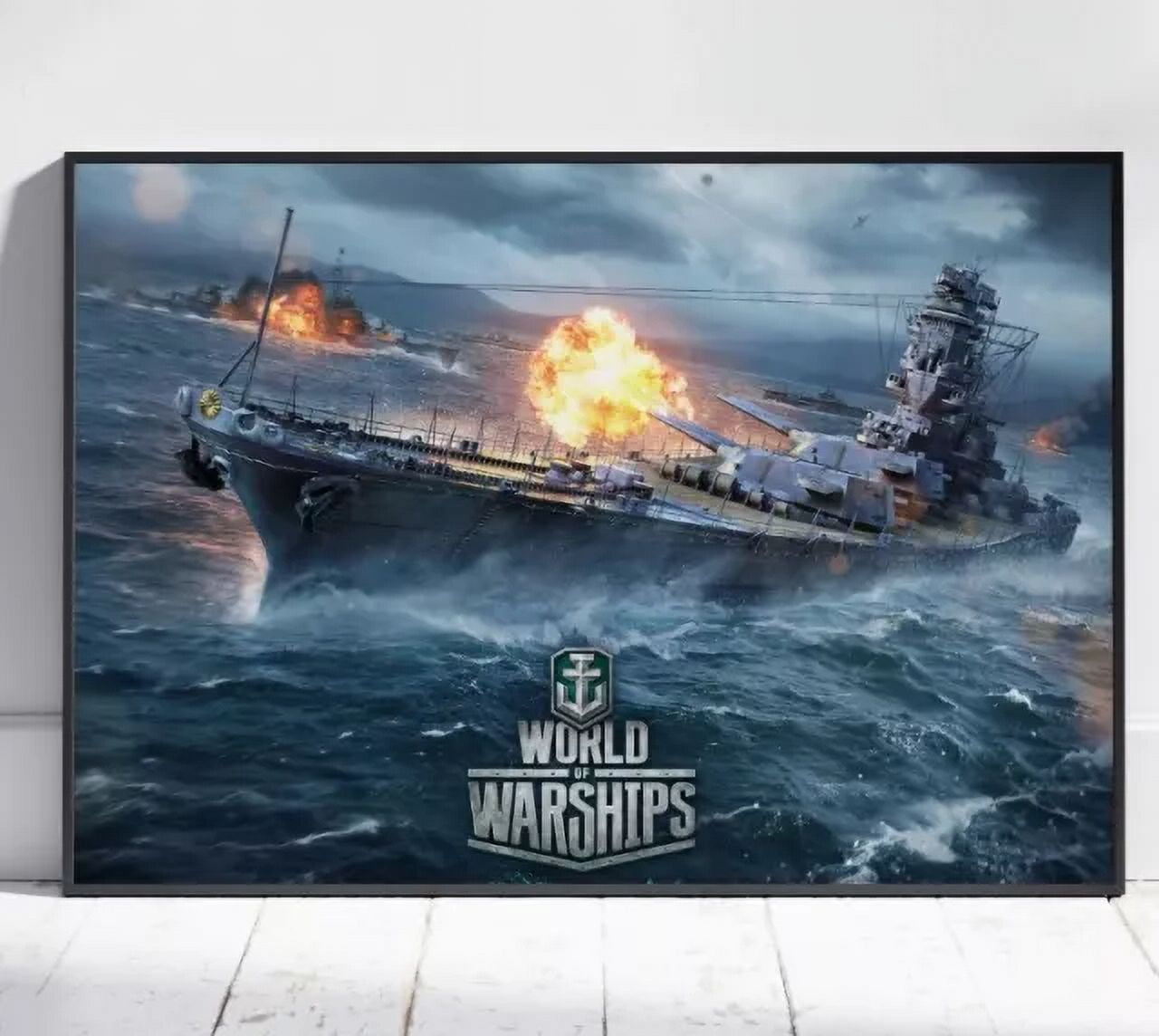 World Of Warships Poster, Battle Ship Wall Art, Rolled Print 8 NO ...